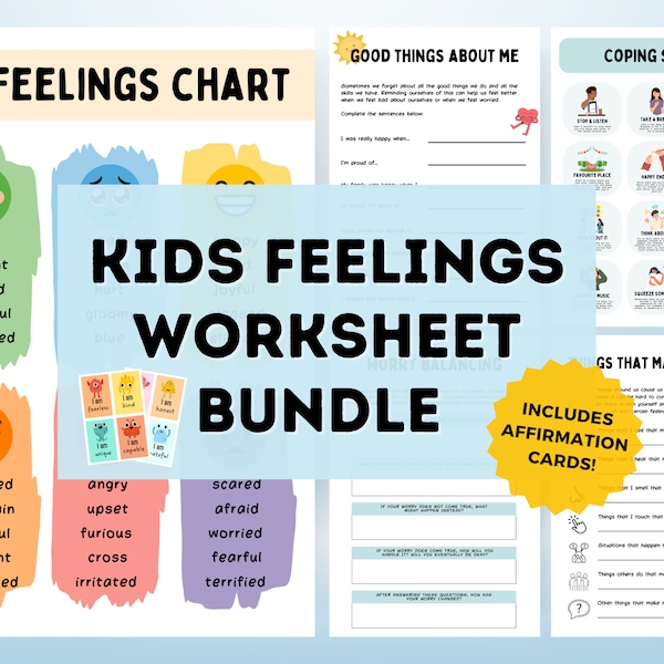 Feelings Chart - Etsy