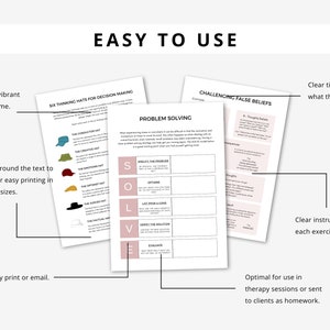 Problem Solving Skills Worksheets: Coping, Reframing, Goal Setting ...
