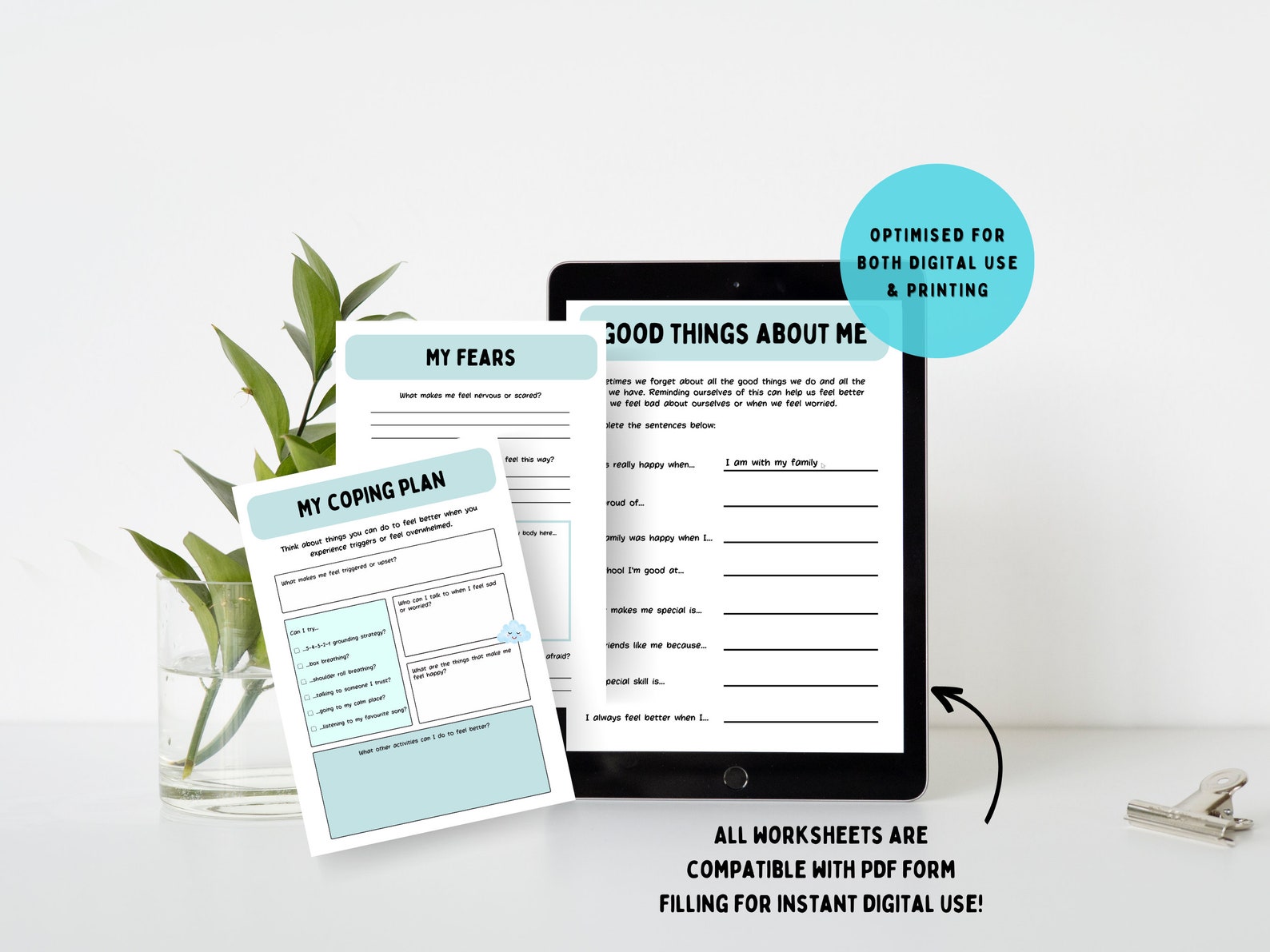 PTSD Worksheets for Kids Kids Trauma Therapy Cards & PTSD Coping Skills ...