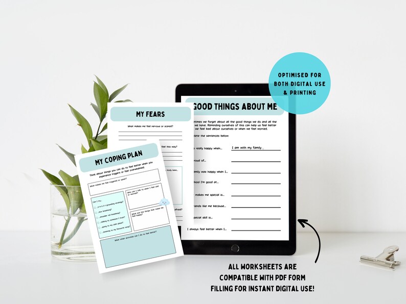 PTSD Worksheets for Kids Kids Trauma Therapy Cards & PTSD Coping Skills ...