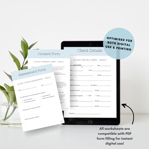 Therapist Client Intake Forms Bundle: Counselor & Psychologist ...