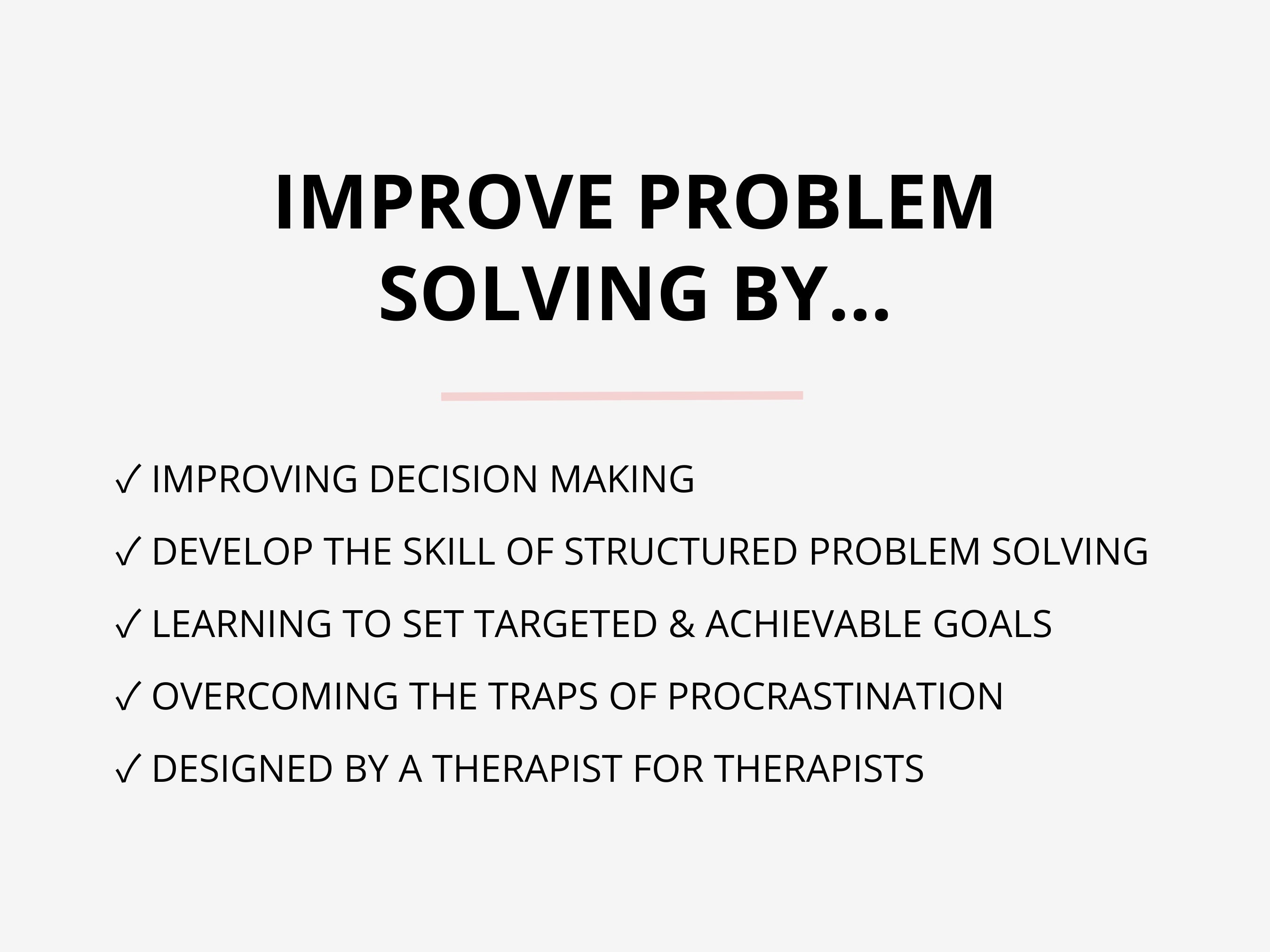 Problem Solving Skills Worksheets: Coping, Reframing, Goal Setting ...