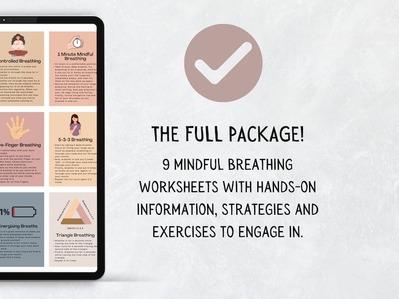 Mindful Breathing Bundle for Teens & Adults | Mindfulness Breathing ...