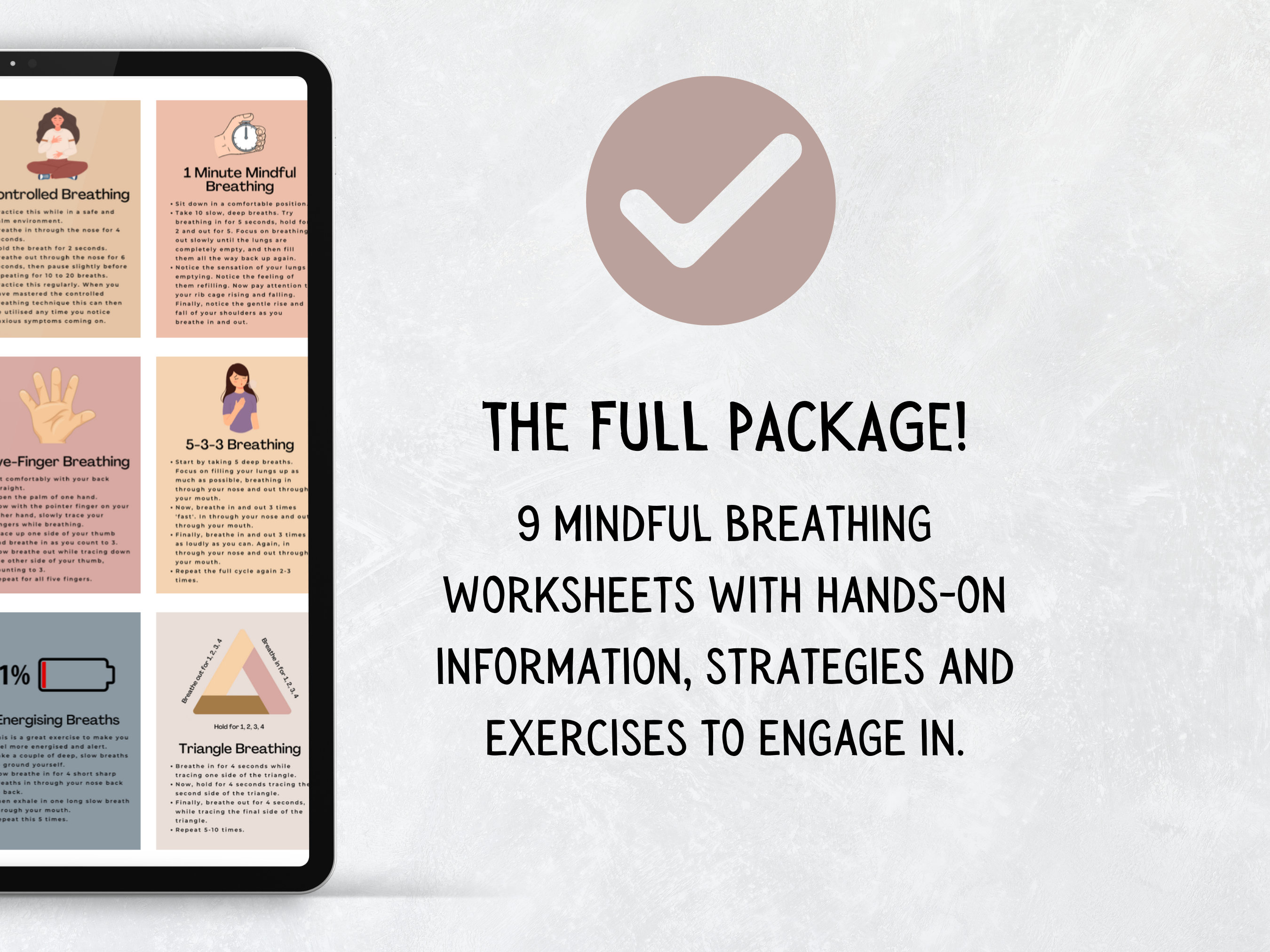 Mindful Breathing Bundle for Teens & Adults | Mindfulness Breathing ...