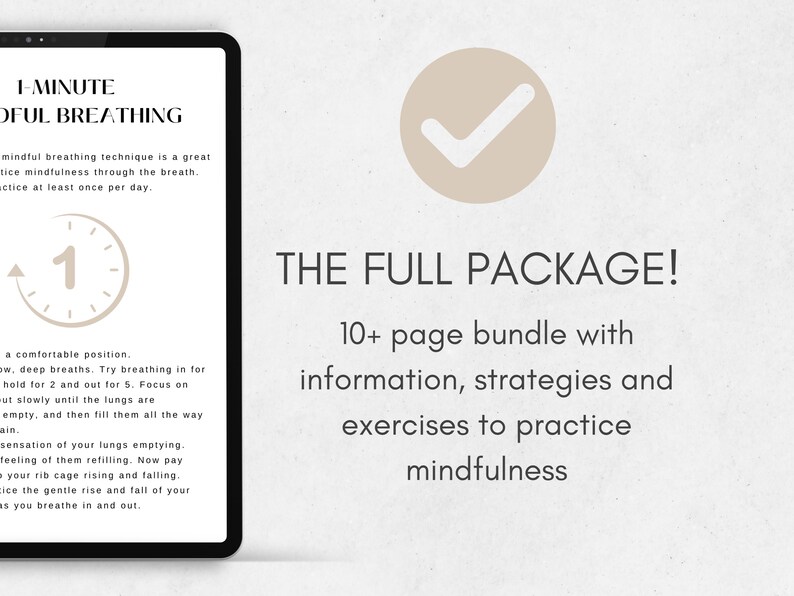 Mindfulness & Grounding Worksheets With Dropping Anchor and Cognitive ...
