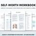 Self Worth Worksheets for Building Self Esteem and Self Confidence ...