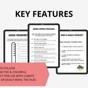 Anger Management Worksheets for Kids, Emotional Regulation Activities ...