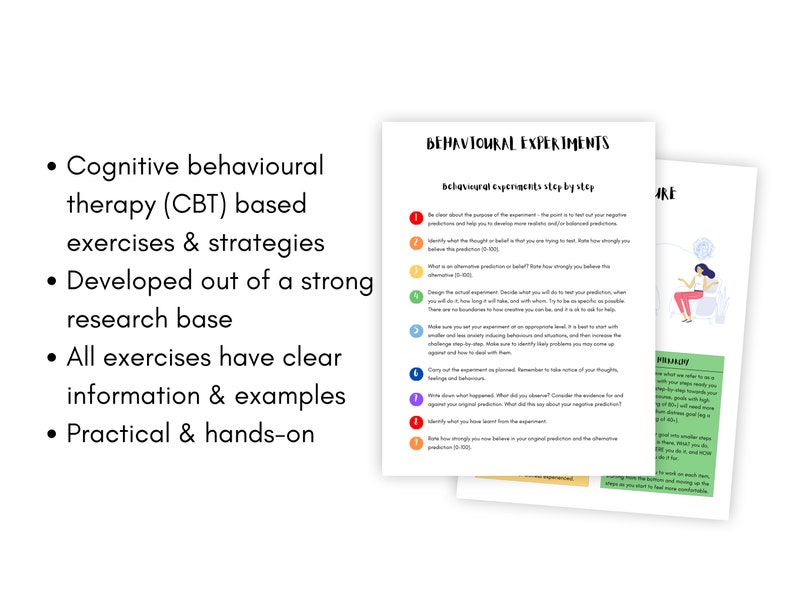 CBT Worksheets for Teens Bundle CBT Worksheets Anxiety - Etsy UK