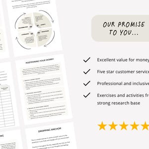 Anxiety Worksheets for Managing Worry and Stress, Postpone Worries With ...