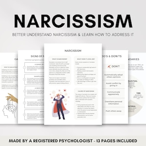 Narcissism Education Worksheets: Understanding Gaslighting & Boundaries ...