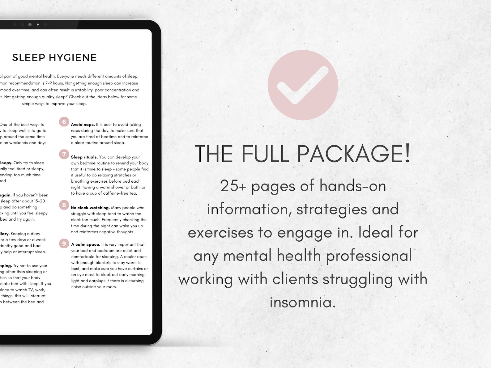 Cbt Insomnia Worksheets Sleep Hygiene Journal Printable Fillable Etsy