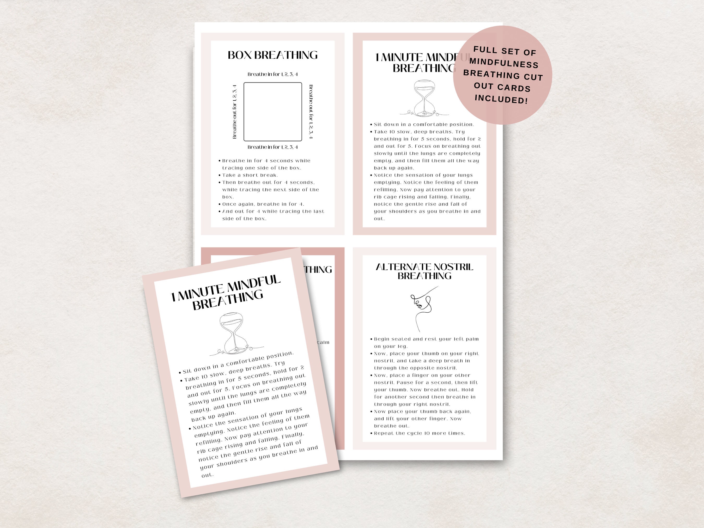 Mindfulness Worksheets Mega Bundle Mindfulness Workbook Planner Mindful ...
