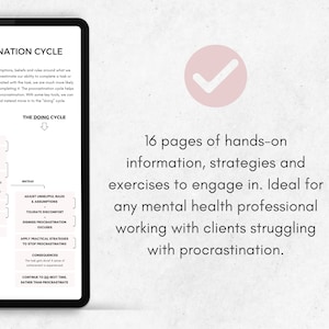 Overcoming Procrastination Worksheets Bundle With Coping Skills for ...