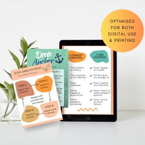 Grounding Poster Bundle for Mental Health | Grounding Exercise Digital ...