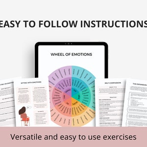 Sitting With Emotions Worksheets, Therapist Resource to Help Clients ...