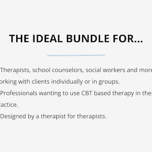 Ultimate CBT Worksheets Mega Bundle for Therapist, Psychologist or ...