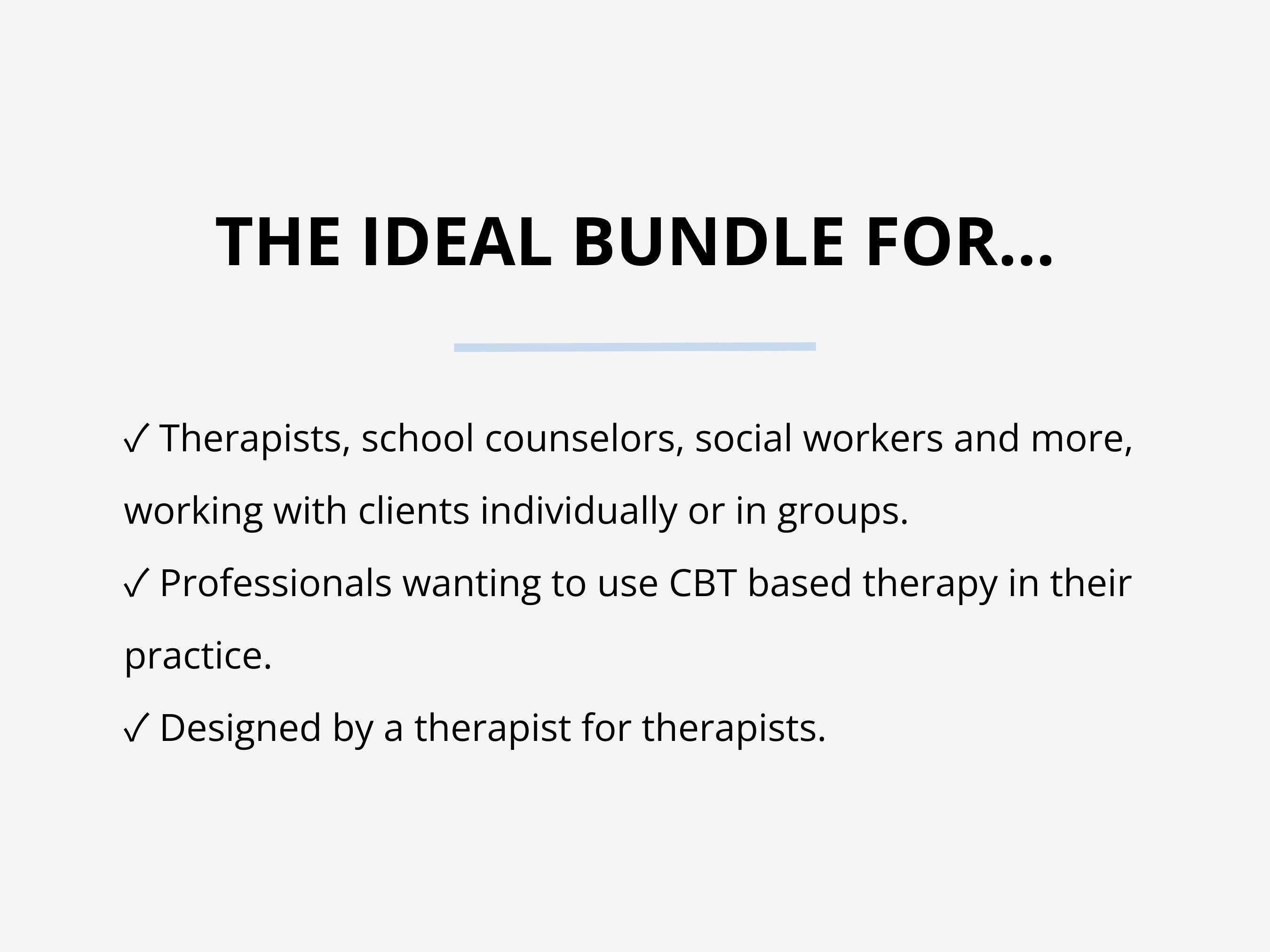 CBT Worksheets Mega Bundle With Therapist & Counselor Therapy Resources ...