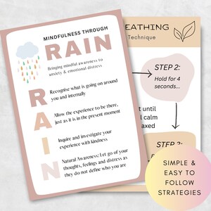 Grounding Poster Bundle | Grounding Exercise Printable | Grounding ...