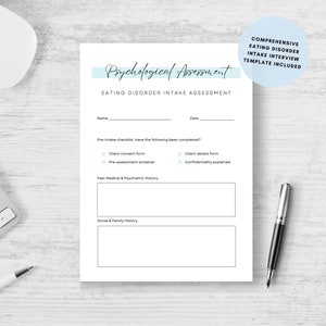 CBT for Eating Disorders Worksheets: Therapy Handouts (printable ...