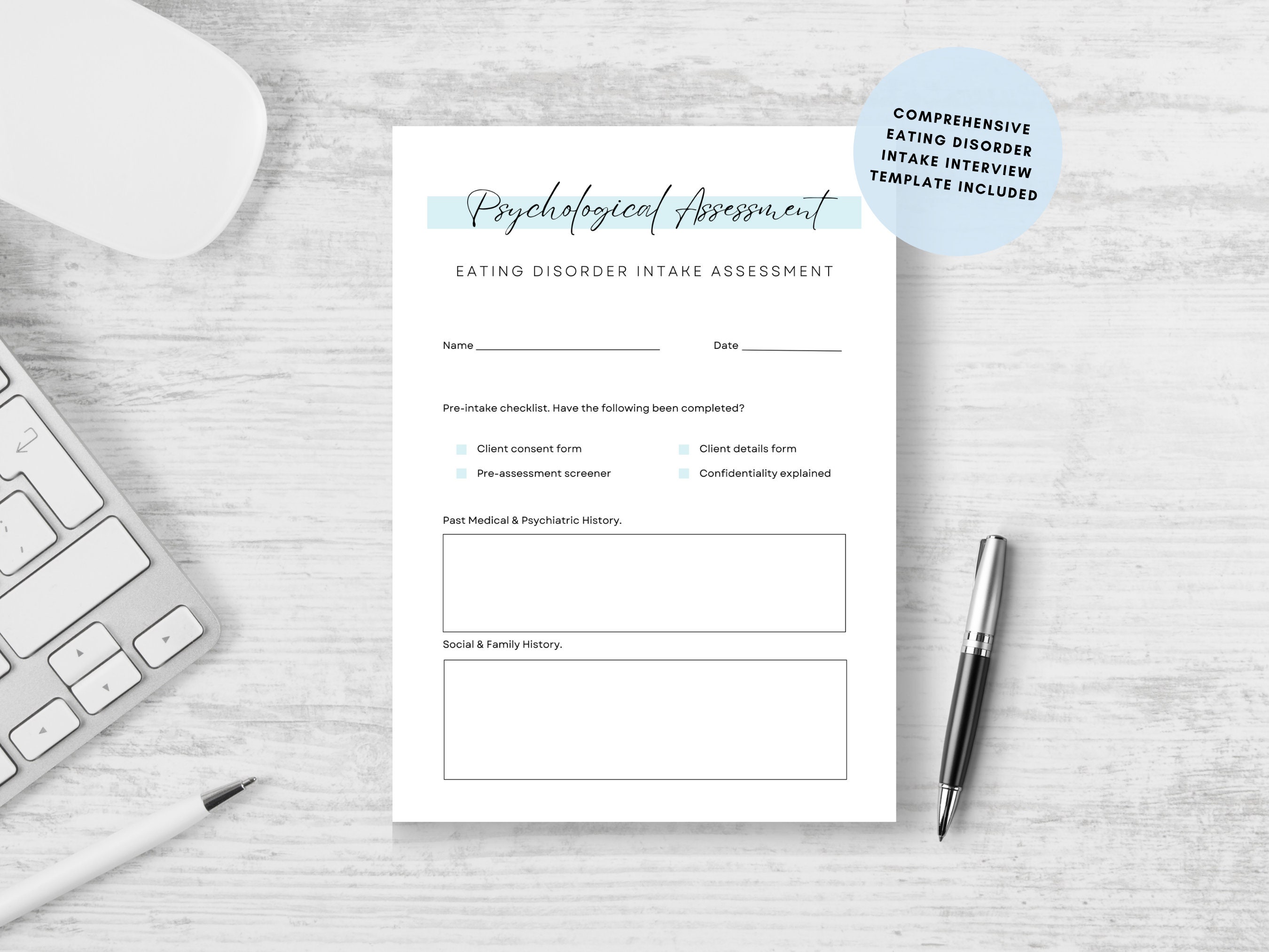 CBT for Eating Disorders Worksheets: Therapy Handouts (printable ...