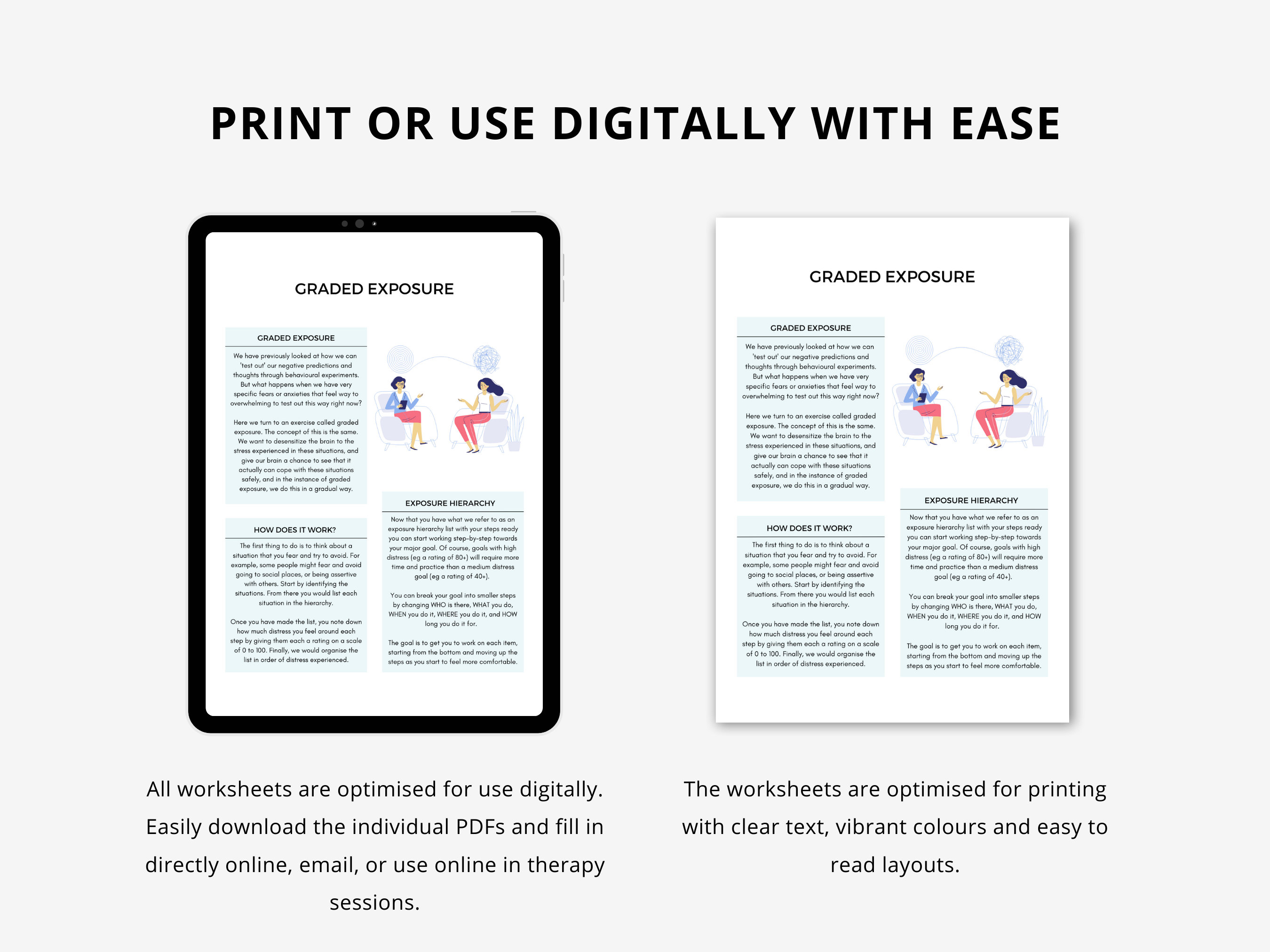CBT Mega Bundle Lifetime Shop Access for Therapist or Counselor, CBT Worksheets for Kids and ...
