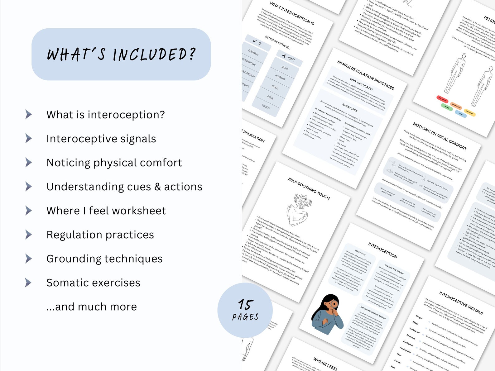 Interoception Worksheets for Understanding Feelings and Emotions ...