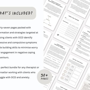 CBT Worksheets for OCD, Cognitive Behavioral Therapy Exercises ...