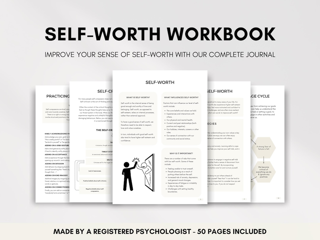 Self-worth Workbook for Building Self-confidence and Self-esteem ...