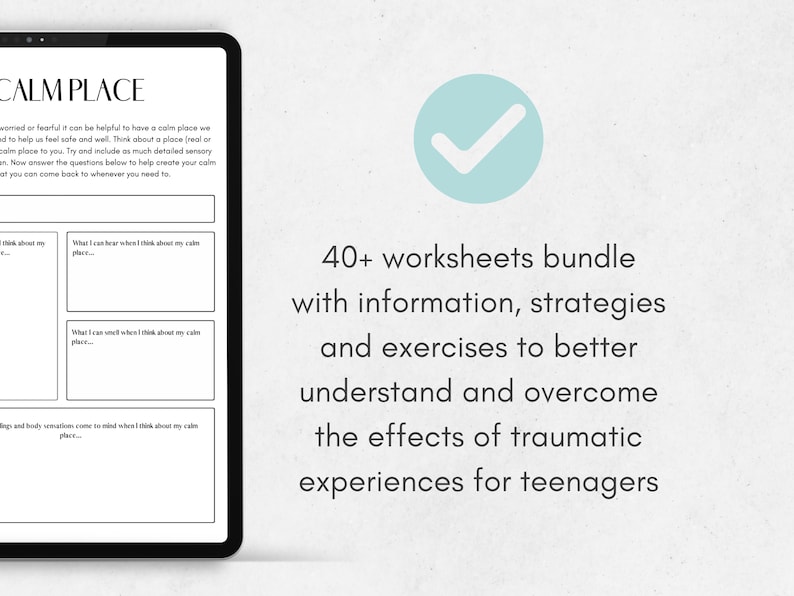 Trauma Coping Skills Workbook Bundle: CBT, PTSD Resources for Teens ...