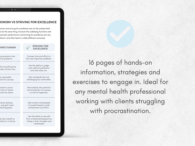 Procrastination Worksheet Therapist Resource, Coping Skills for Adults ...