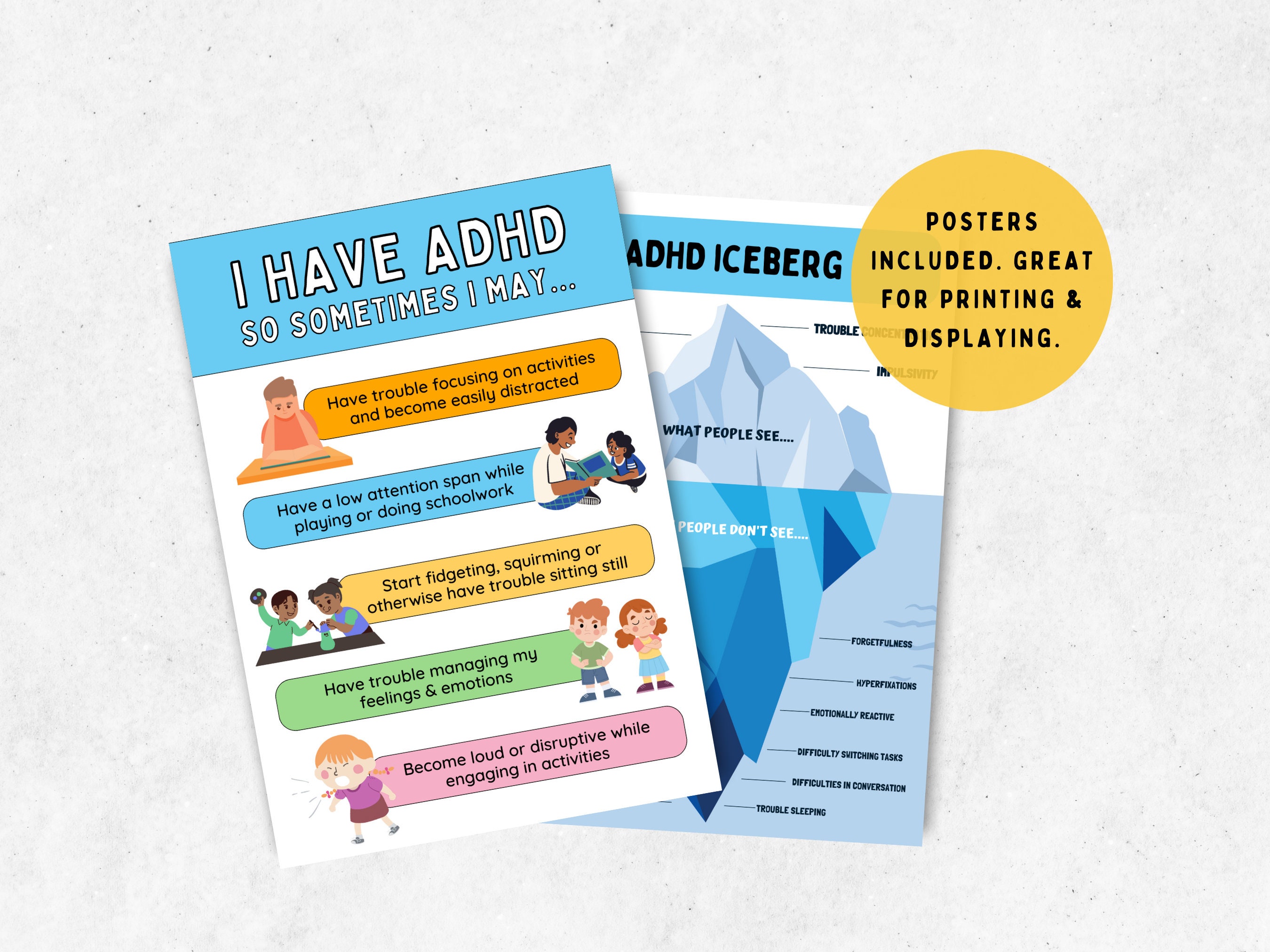 ADHD Executive Functioning Wheel & Worksheets for Kids (PDF Digital ...