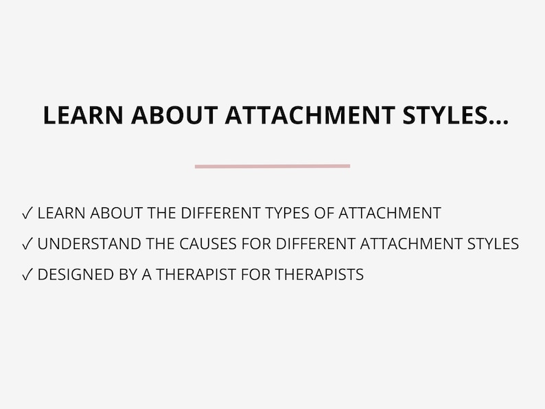Attachment Styles Worksheet Bundle for Understanding Types of Attachment, Anxious and Avoidant ...