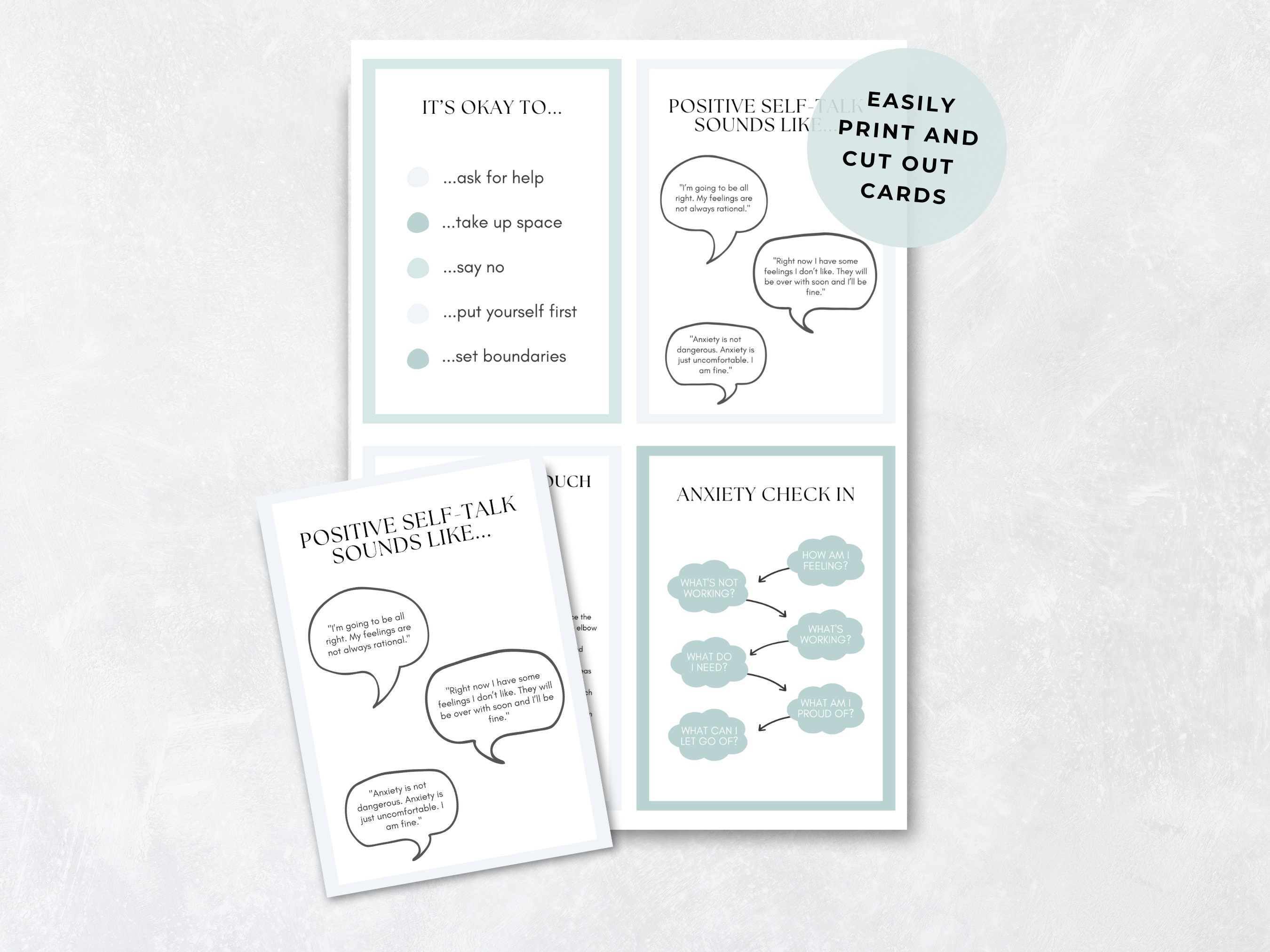Coping Skills Cards for Anxiety, Proven Strategies for Anxiety ...