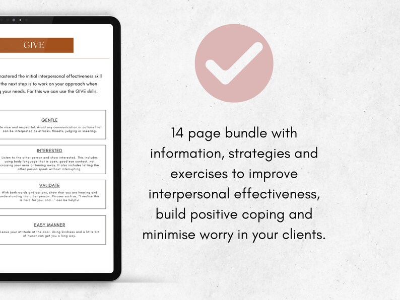DBT Communication Skills Worksheets With Interpersonal Effectiveness ...