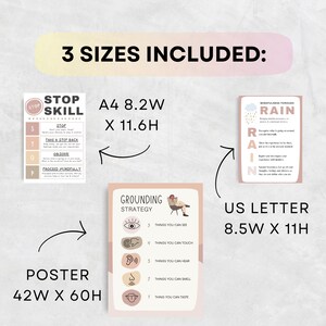 Grounding Poster Bundle | Grounding Exercise Printable | Grounding ...