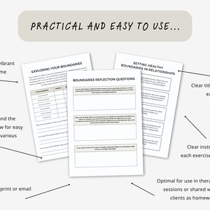 People Pleasing Worksheets for Boundary Setting and Self Belief, Reduce ...