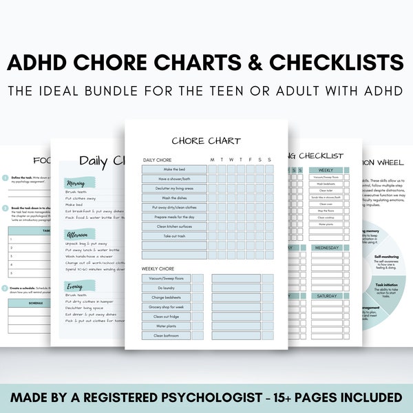 Adhd Chore Chart - Etsy