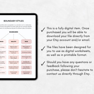 Boundary Setting Worksheets Bundle: Healthy Relationships ...