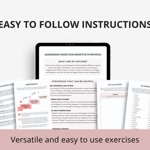 RSD Management Guide: Self-esteem & People Pleasing Worksheets (digital ...