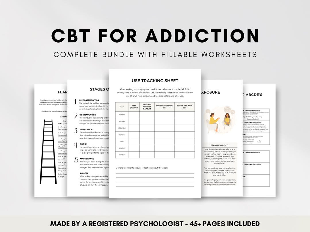 CBT Worksheets for Addiction Recovery and Relapse Prevention ...