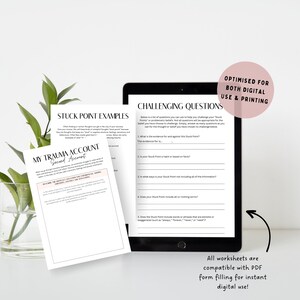 CPT Trauma Account & Stuck Points Bundle | Trauma Worksheets | Trauma ...