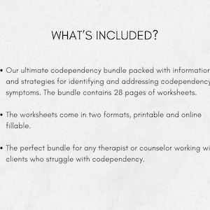 Codependency Worksheets Bundle With Boundary Setting Therapist Resource (PDF Digital Download ...