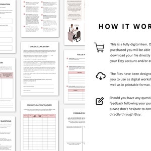 Job Search Worksheets Bundle: Resume, Interview Prep (printable ...