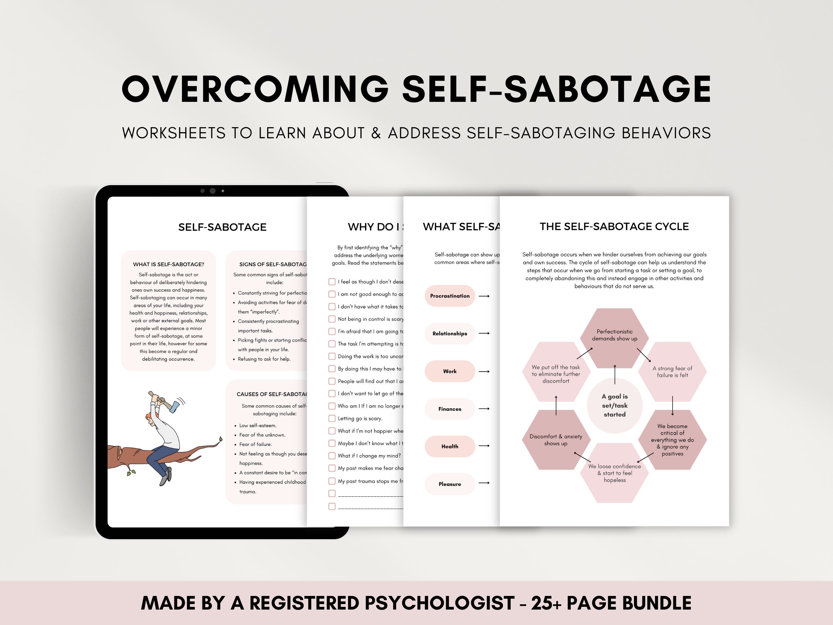 Self Sabotage Worksheets for Understanding and Overcoming Self ... Self Sabotage Worksheets for Understanding and Overcoming Self ...