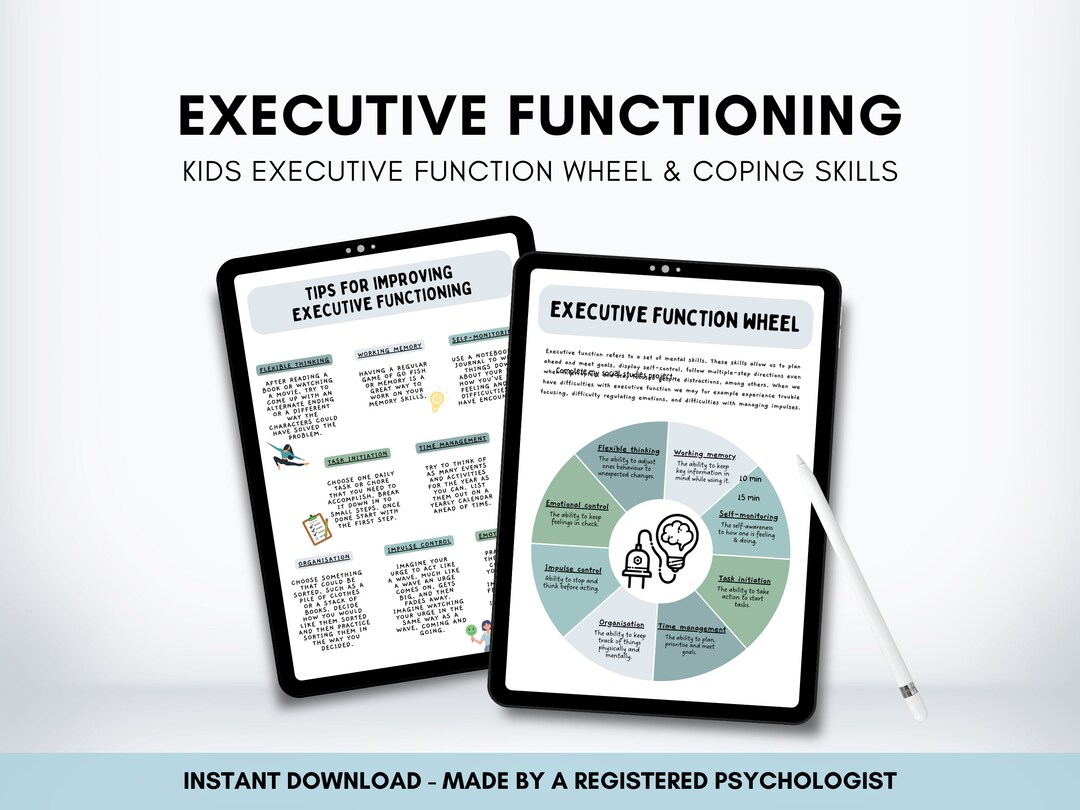 Executive Functioning Wheel for Children, Emotional Regulation and ...