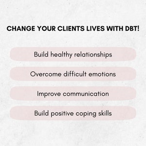 DBT for BPD Worksheets, Borderline Personality Disorder Workbook, DBT ...