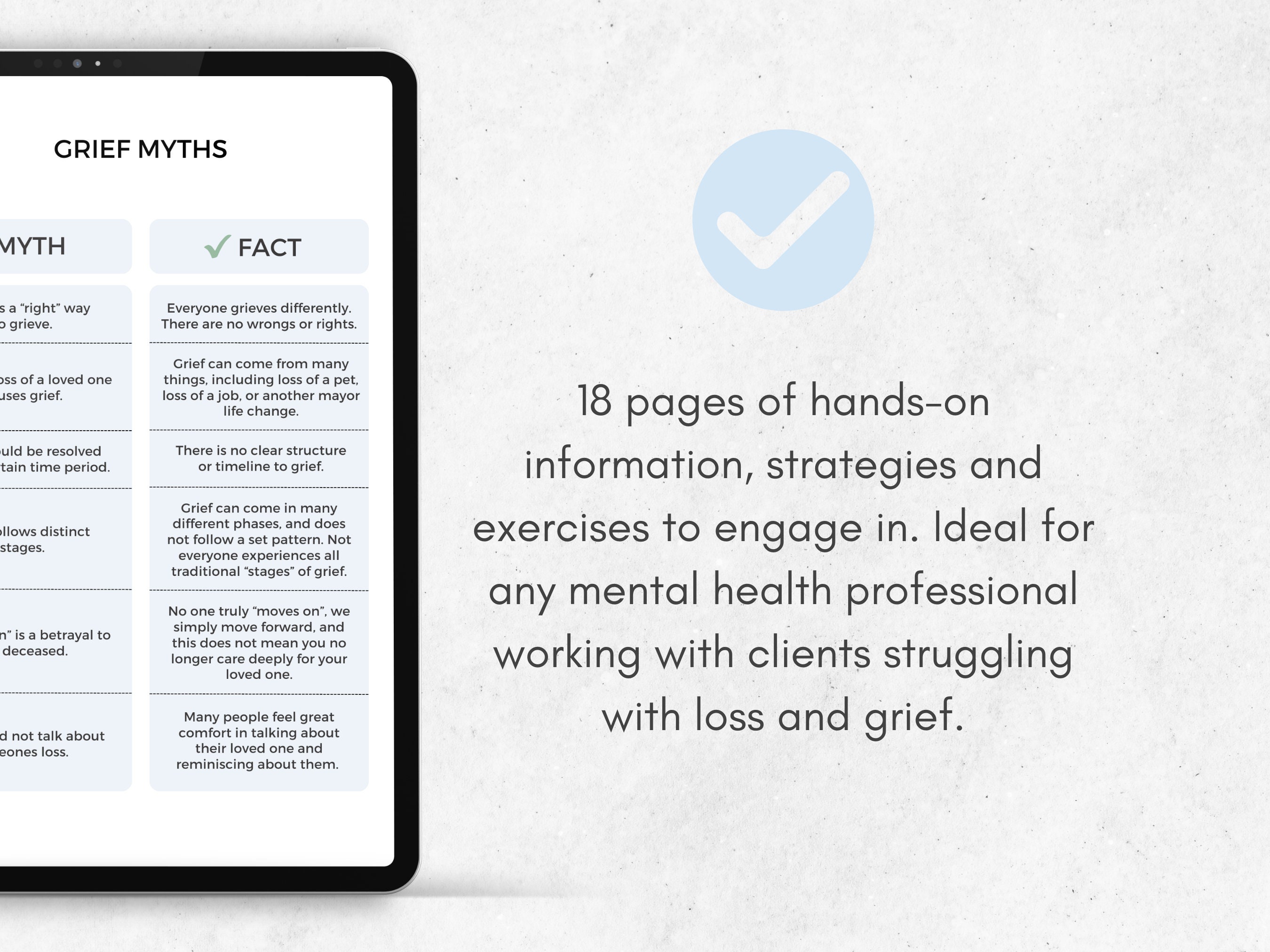 Grief Therapy Worksheets for Adults, Coping Skills for Grief and Loss ...