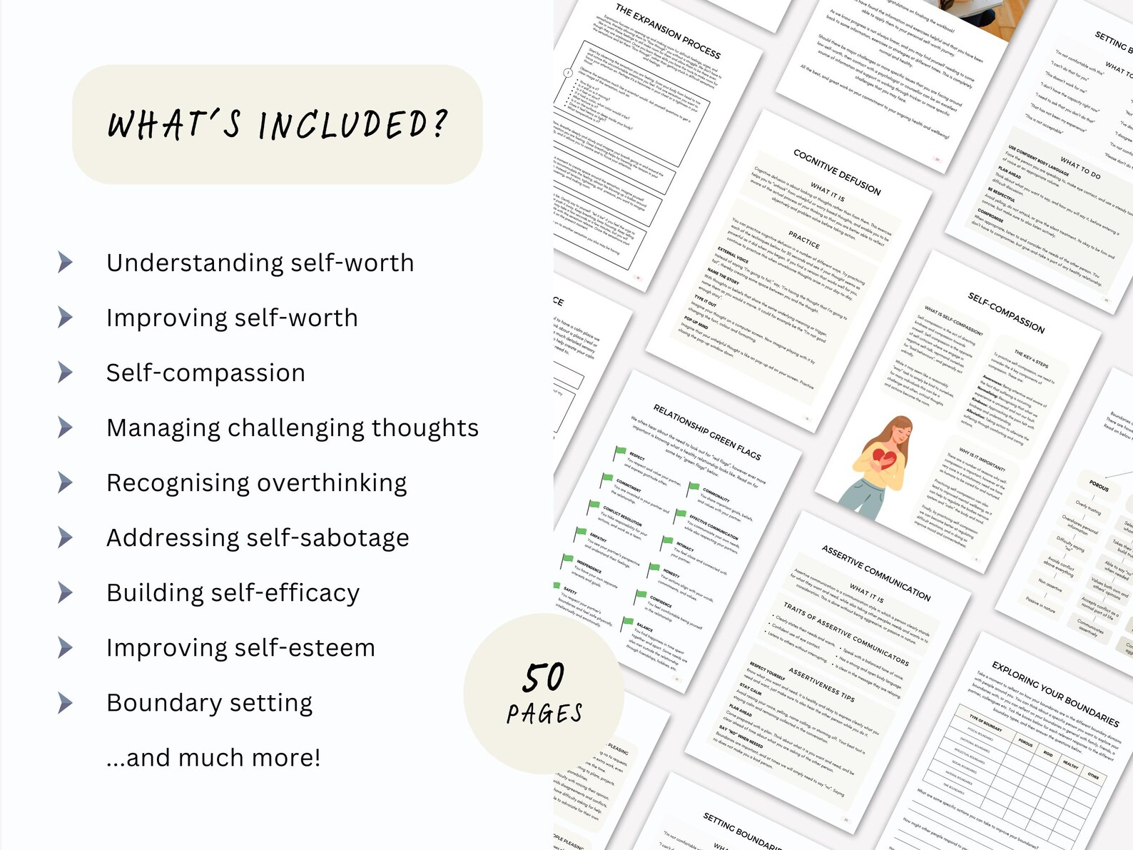 Self-worth Workbook for Building Self-confidence and Self-esteem ...