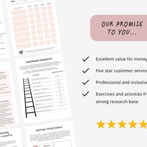 Exposure Therapy Worksheets for Treating Anxiety, Fears and Phobias ...