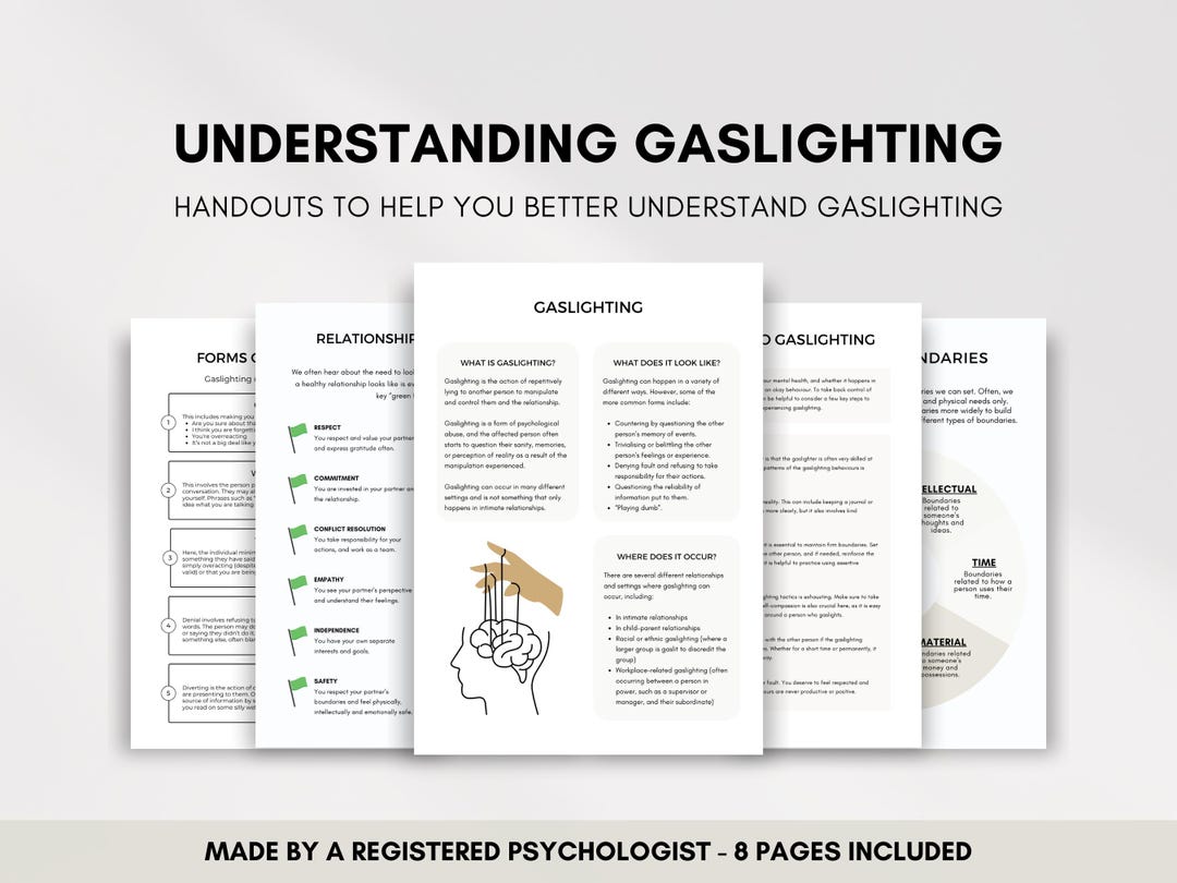 Understanding Gaslighting Therapy Education Resource for Building ...